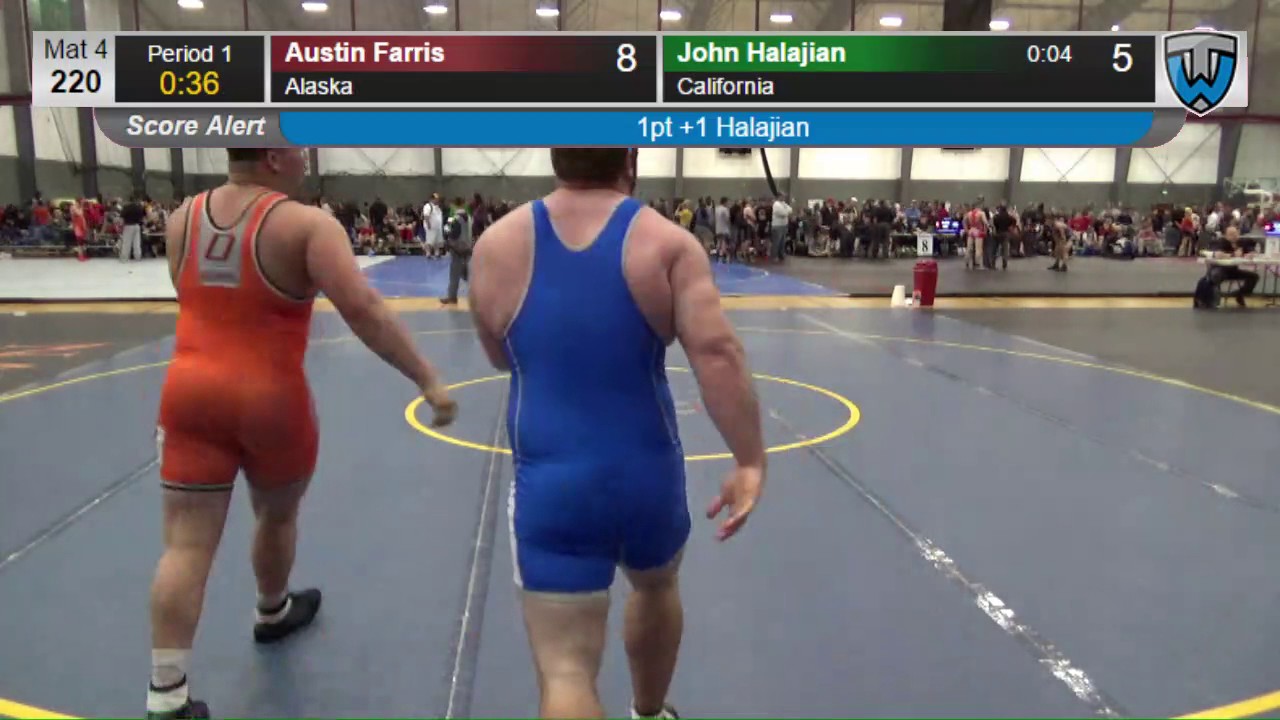 638 Junior 220 Mat 4 Austin Farris Alaska John Halajian California ...