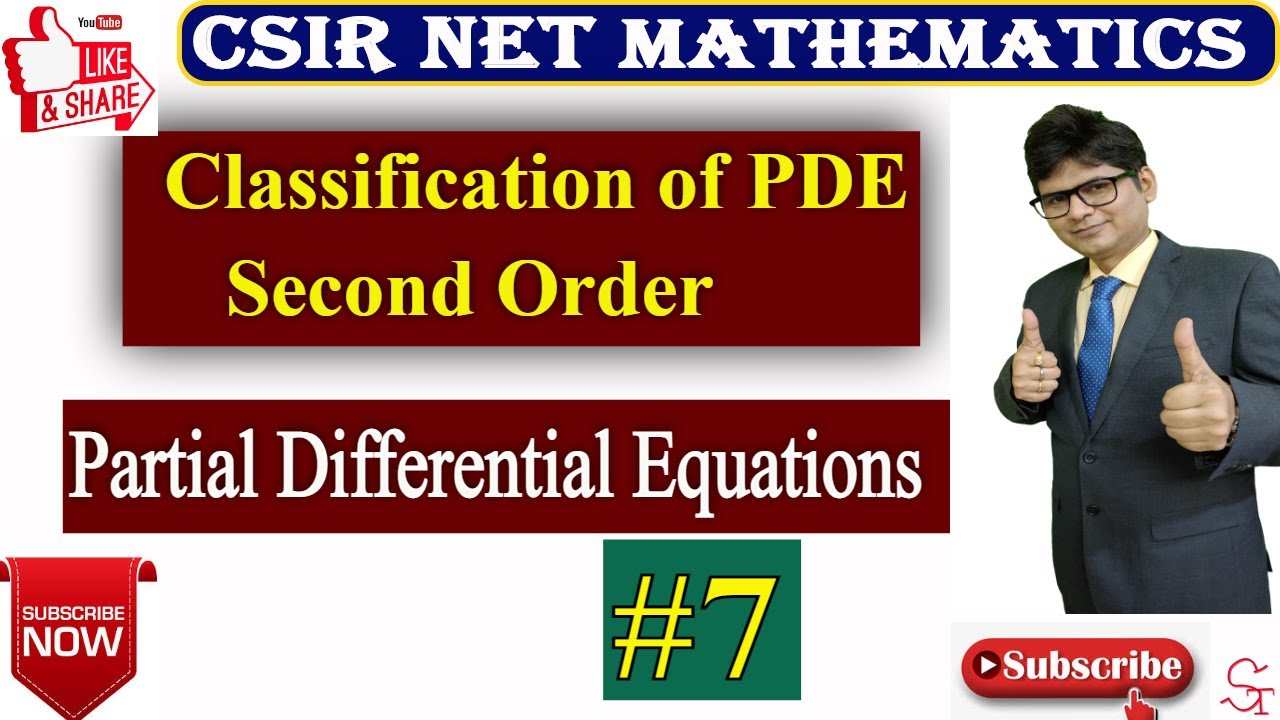 #7 || Classification of PDE Second Order || Partial Differential ...