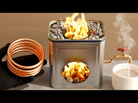 Kein Gas nötig! Bauanleitung für einen 3-in-1-Heizherd, den Millionen noch nicht kennen! DIY-Kocher