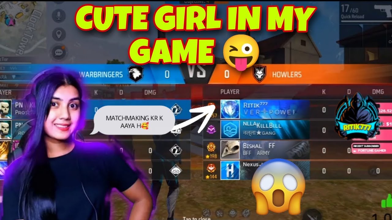 CUTE GIRL IN MY CS RANKED GAME SCORE (4-0) 😜 - YouTube