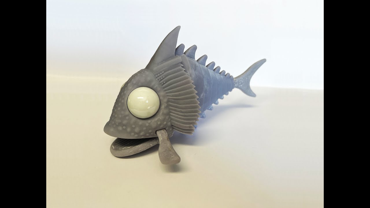 Terror Fish Parts Kit STL Test Print - YouTube