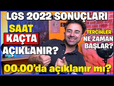 LGS 2022 Sonuçları Saat Kaçta Açıklanır? 00:00'da açıklanır mı ?Tercih Dönemi Ne zaman başlar ?