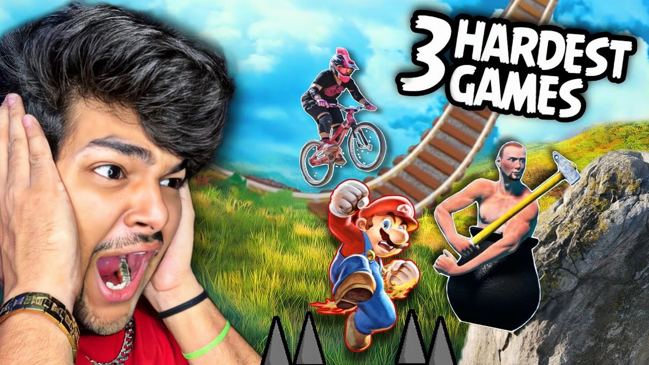 I Tried The 3 Hardest Games In The World😱 - YouTube