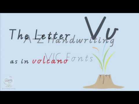Letter Vv -Uppercase and Lowercase I A-Z Handwriting I VIC Modern ...