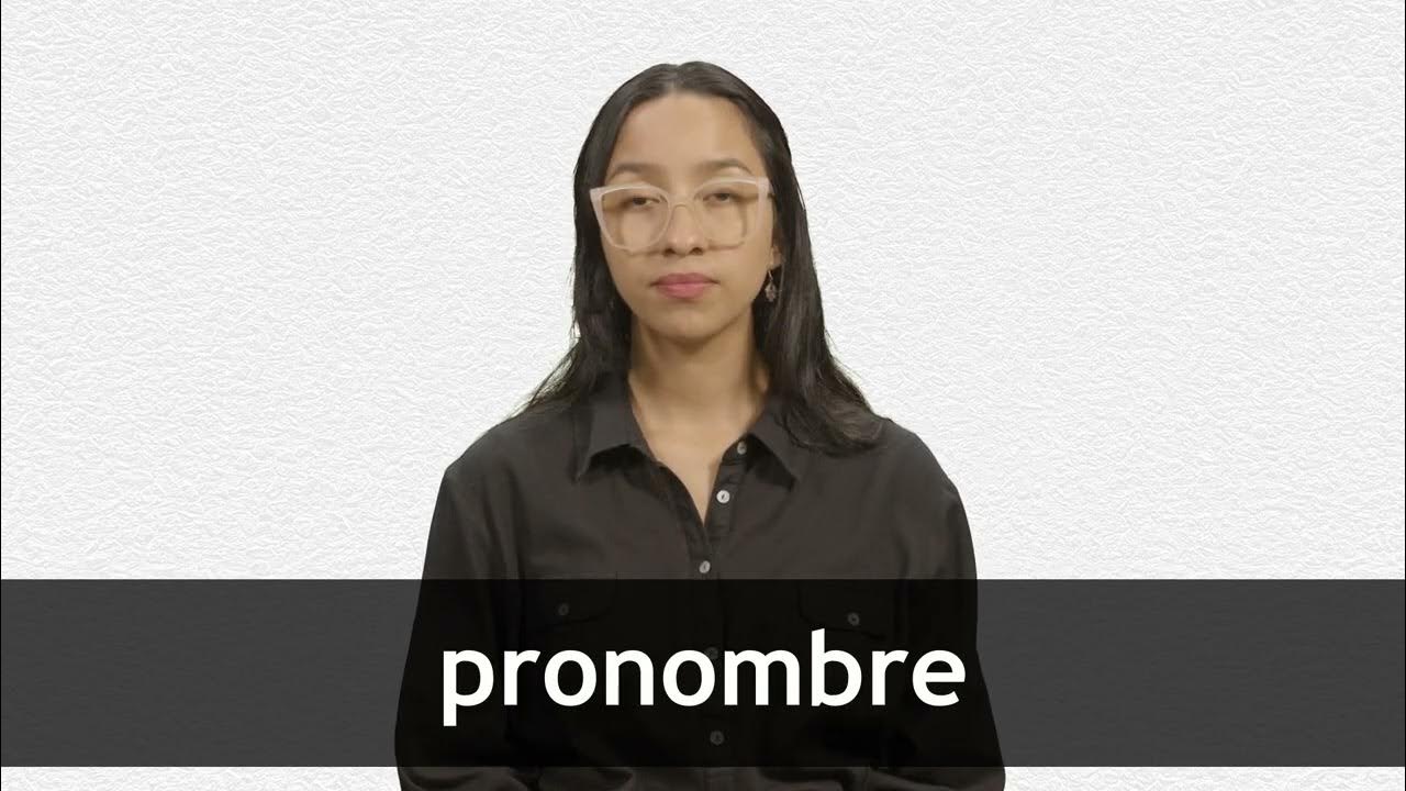How to pronounce PRONOMBRE in Latin American Spanish - YouTube