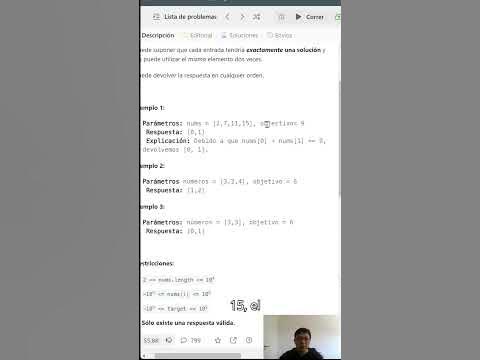 Suma de dos (Two Sum) - Español #Algorithm #Array #HashMap #LeetCode # ...