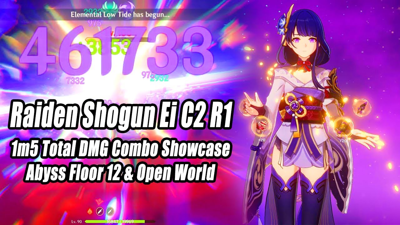Raiden Shogun Ei C2 R1 Broken Constellation Damage Showcase - 1m5 Total ...