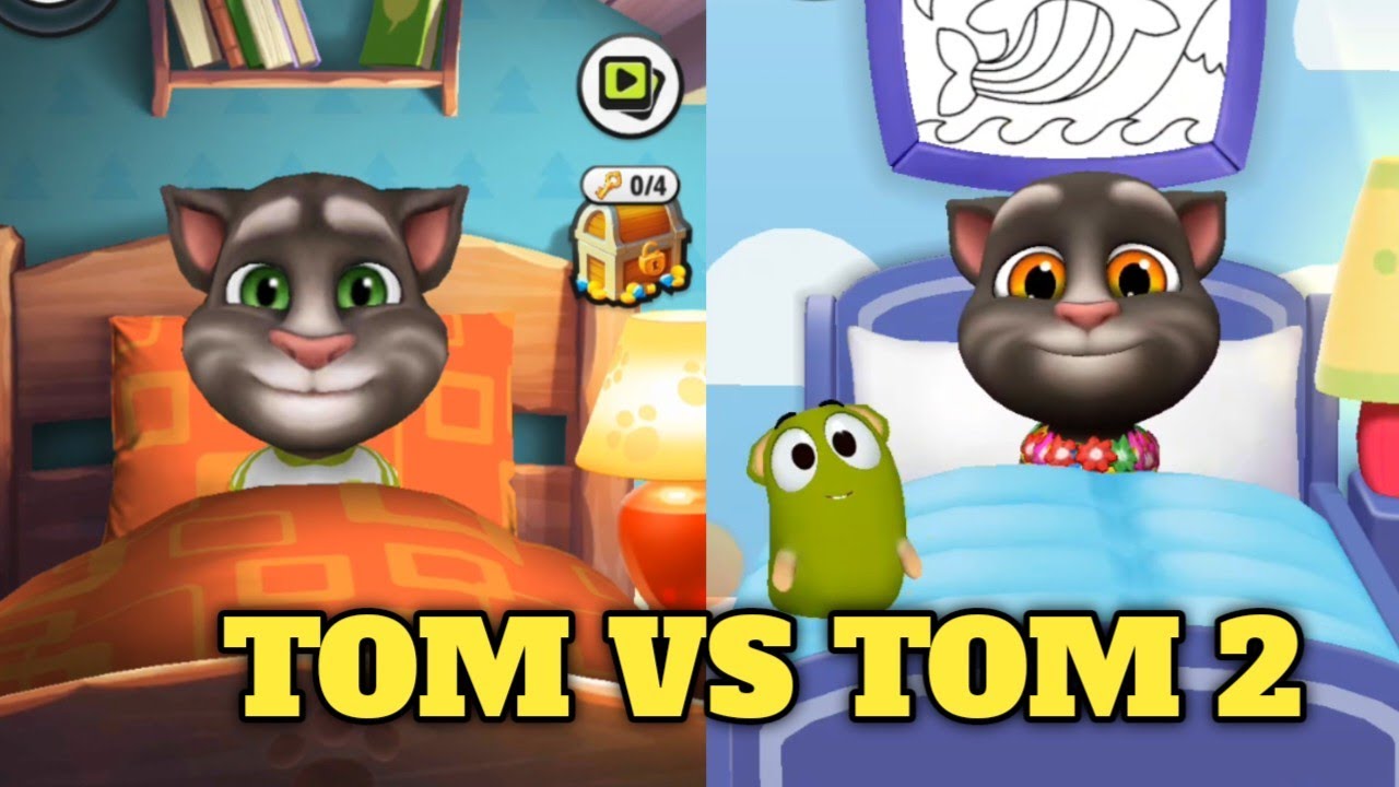 Talking Tom vs TALKING TOM 2 - YouTube