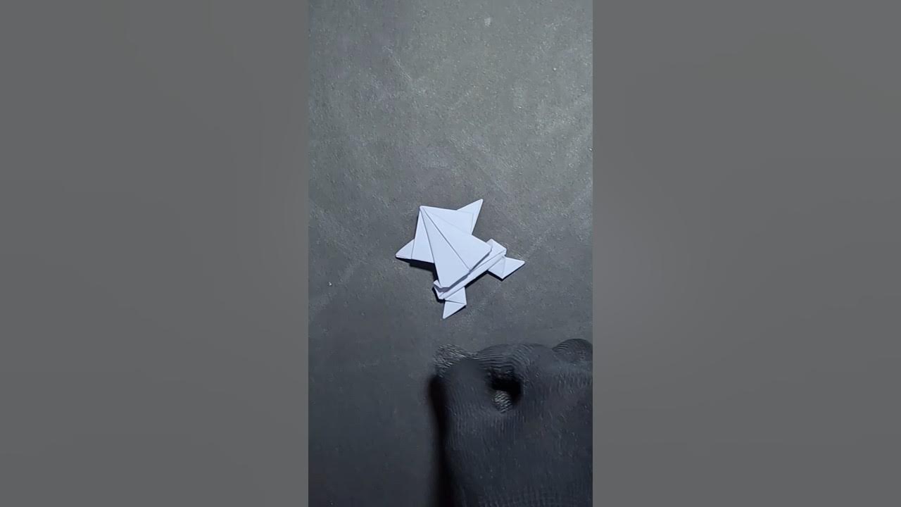 HOW TO MAKE A PAPER FROG | LET'S MAKE A PAPER FROG | ORIGAMI PAPER FROG ...