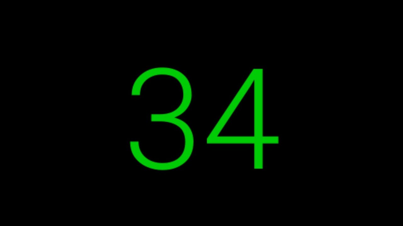 34 Second Timer - YouTube