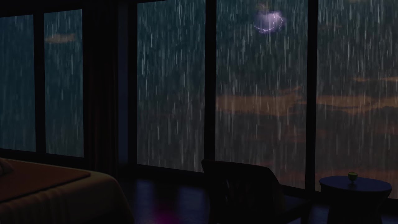 Il suono della natura batte l'insonnia e la pioggia e il tuono | 3 ore ...