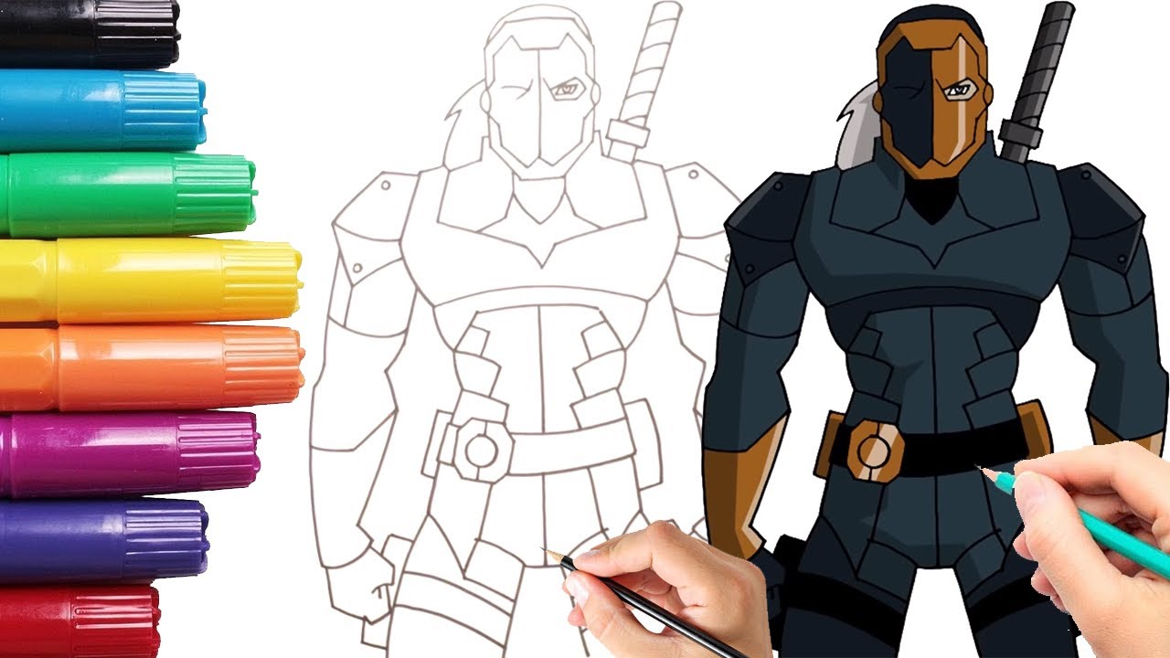 Easy Deathstroke Drawings How To Draw Deathstroke, Drawing, Step By