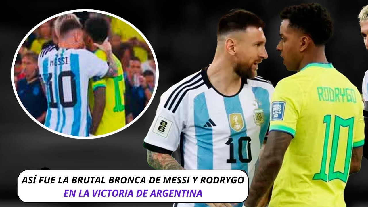 😱 Así FUE la BRUTAL BRONCA de MESSI con RODRYGO en la VICTORIA de ...