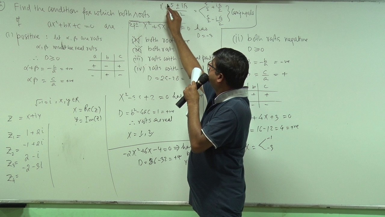 CONDITIONS FOR WHICH BOTH ROOTS OF A QUADRATIC EQUATION ARE NEGATIVE OR ...