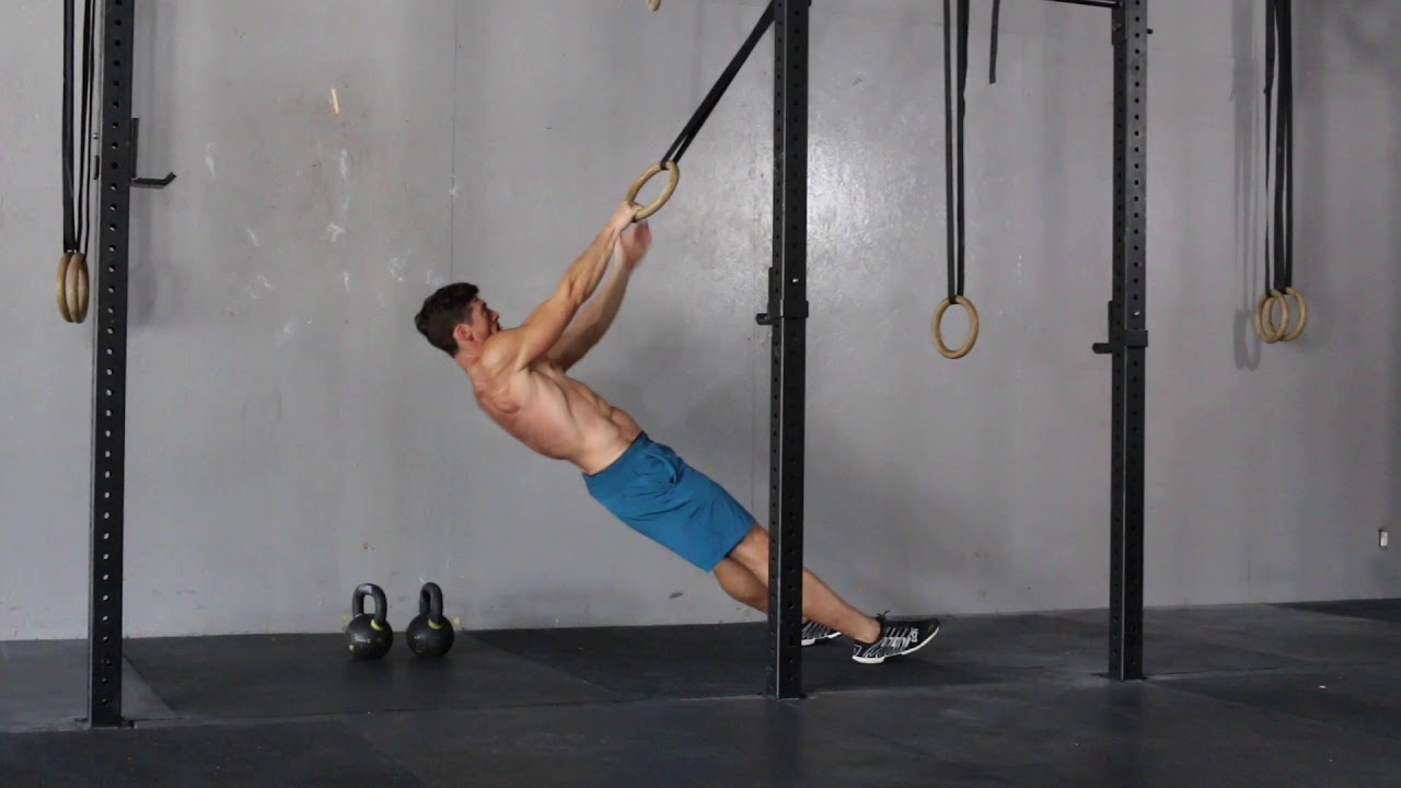 Ring Row BW Single Arm - YouTube