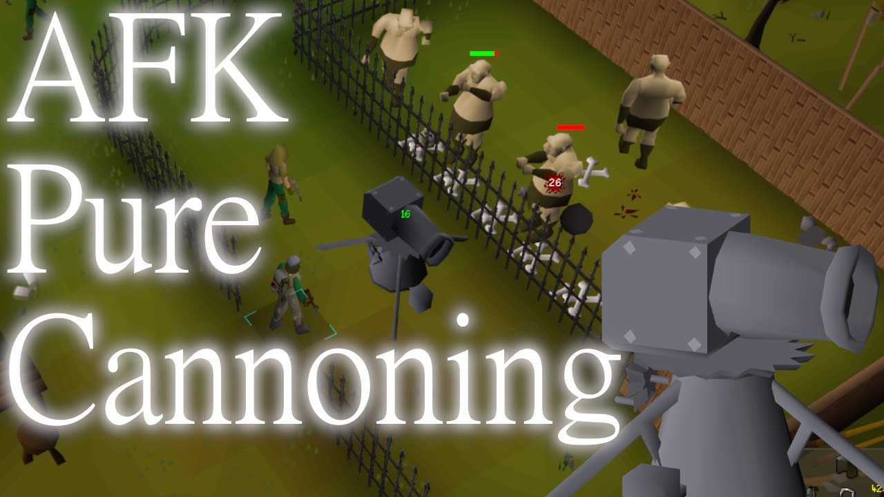 AFK Cannon Training at Ogres for Range XP – Building 50 Attack Pure For ...