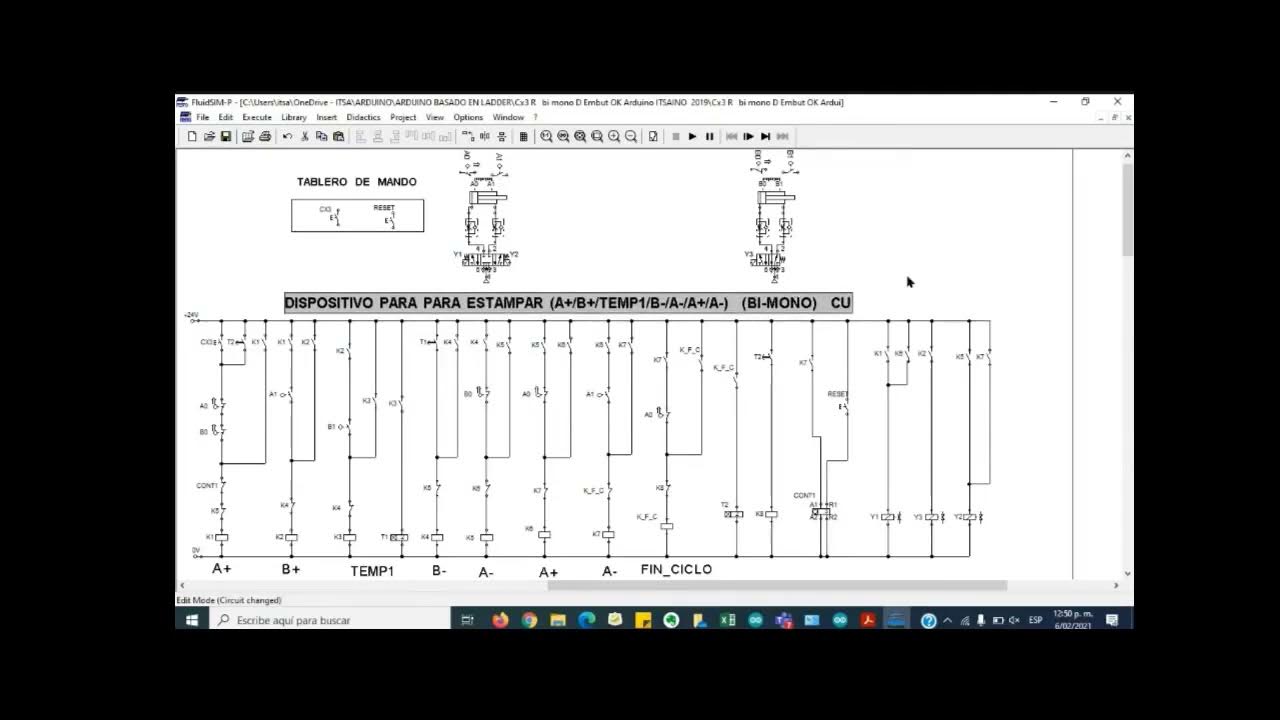 PROGRAMACIÓN DE ARDUINO EN LADDER 2 CILINDROS CX3 RESET - YouTube