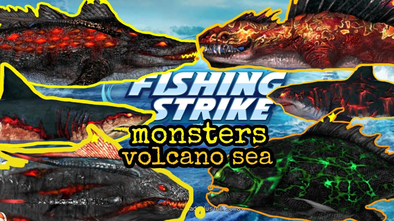 Fishing strike named volcano fish - YouTube