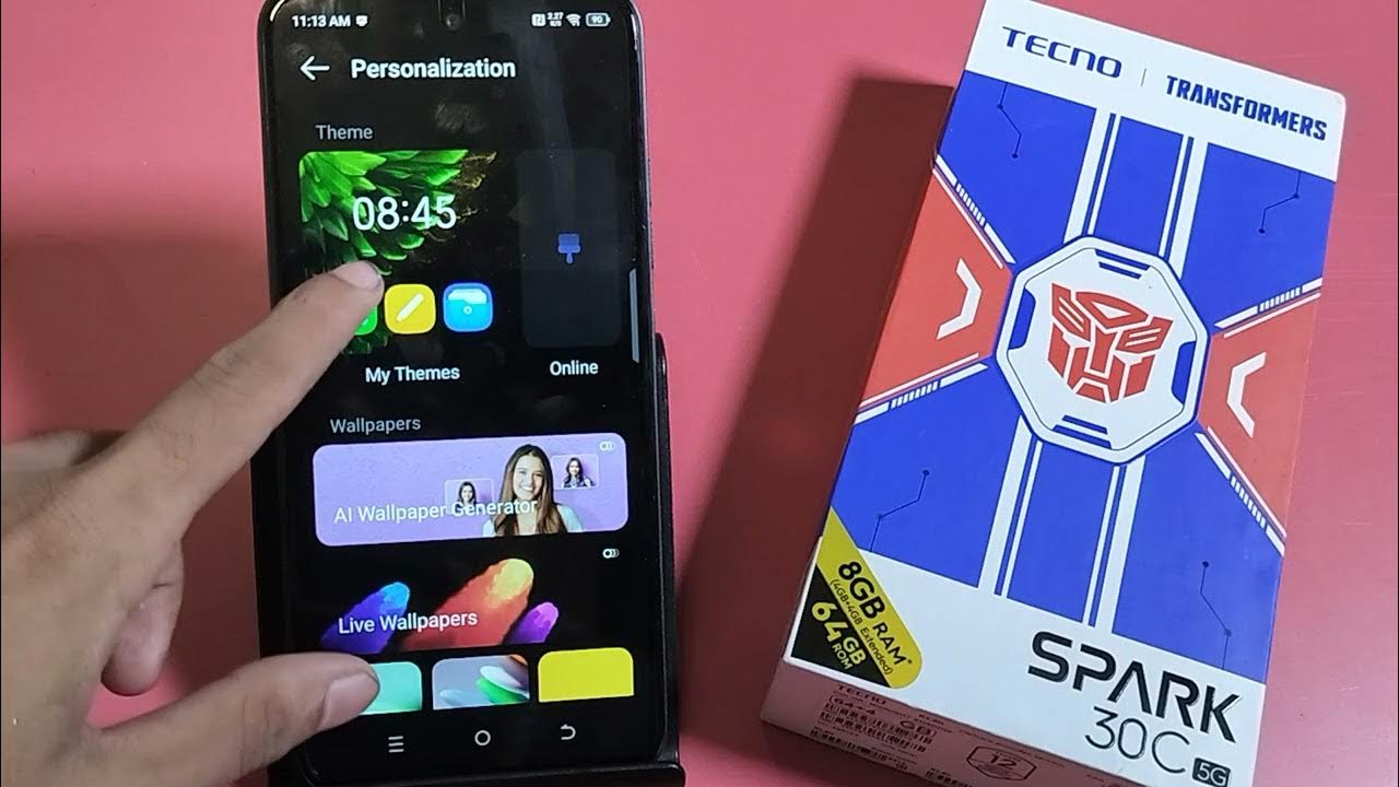 How To Change Free Theme In Tecno Spark 30c 5g || Tecno Me Free Theme kaise lagaye - YouTube
