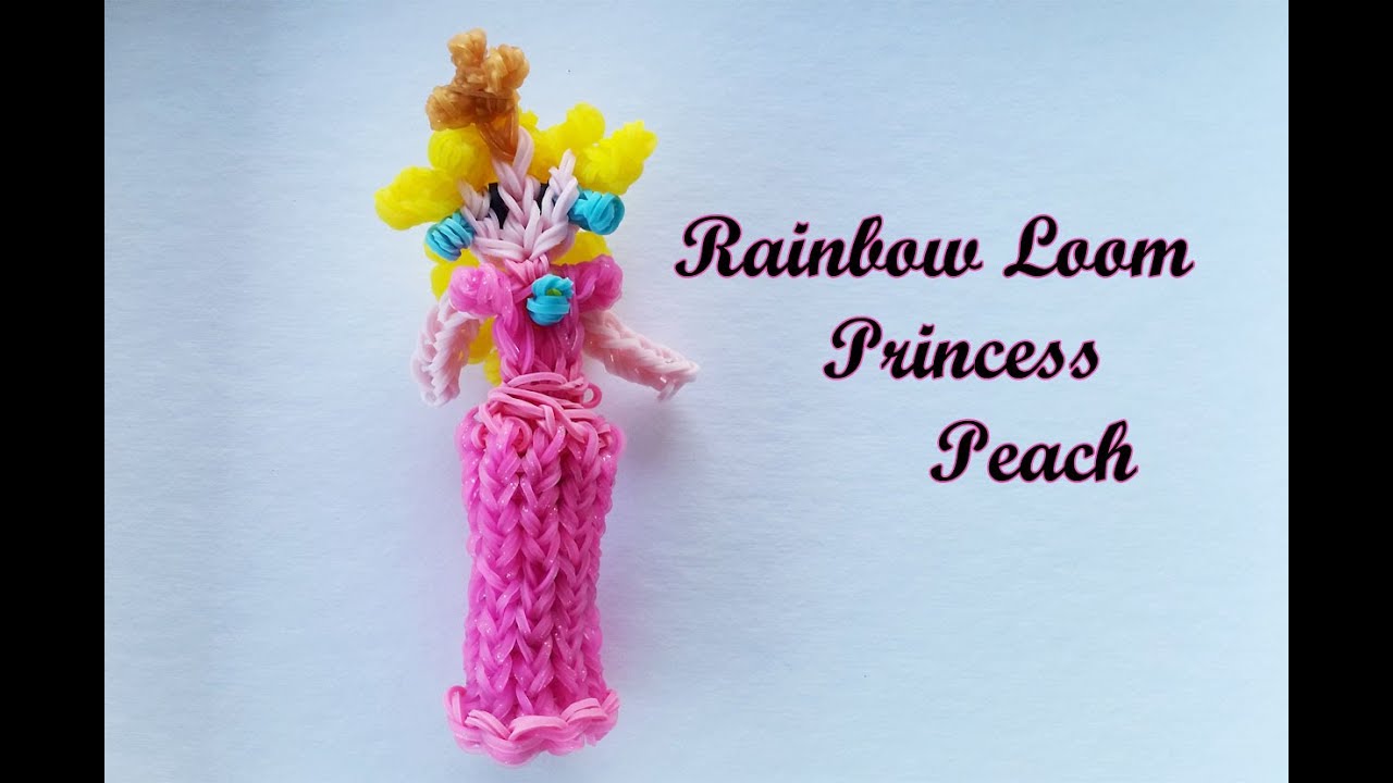 Rainbow Loom Princess Peach Tutorial - YouTube