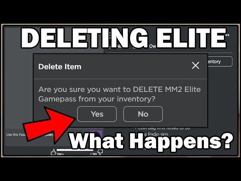 What HAPPENS if you DELETE the ELITE GAMEPASS in MM2. - YouTube