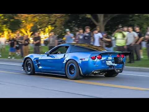Cars Accelerating & Doing Burnouts Leaving a Car Show! | Titan Motorworks Open House 8/28/26