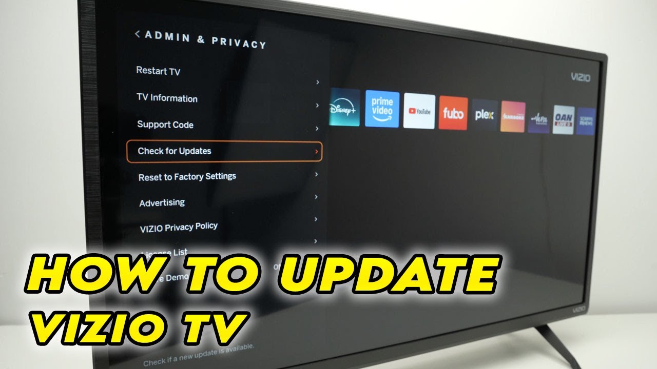 How to Update Your Vizio TV Software - YouTube