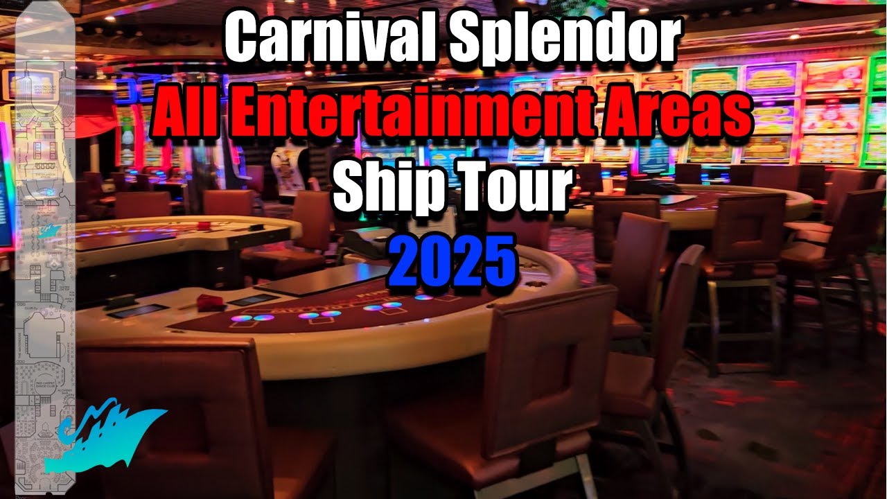 Carnival Splendor Entertainment Ship tour 2025 - YouTube