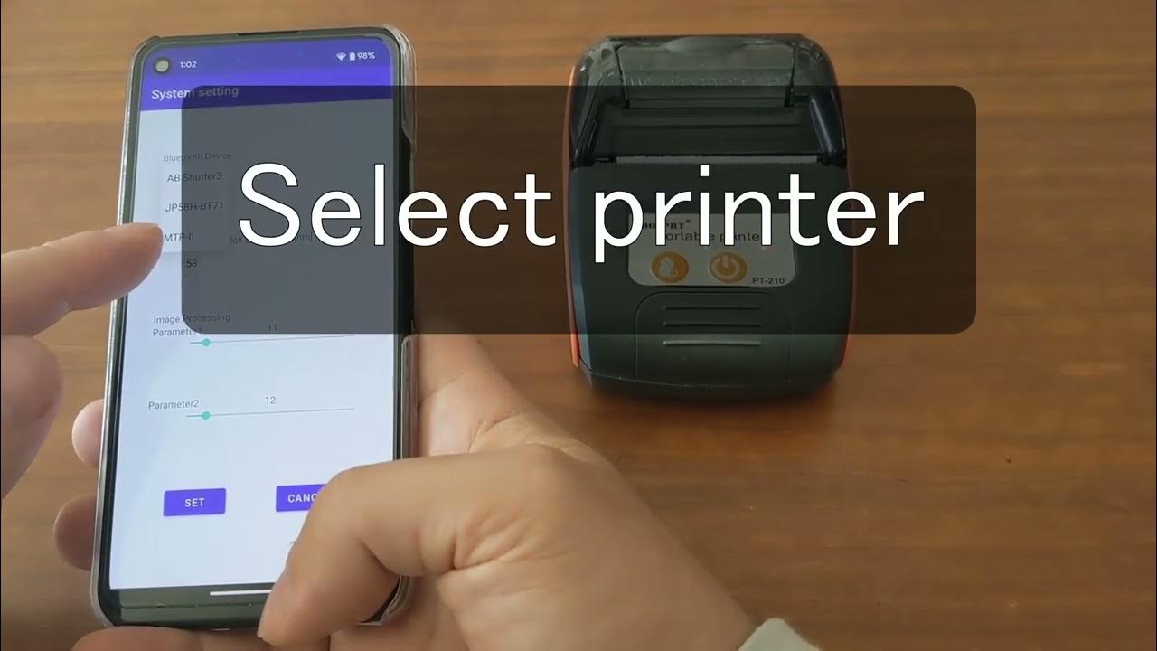 Thermal Printer Camera demo - YouTube
