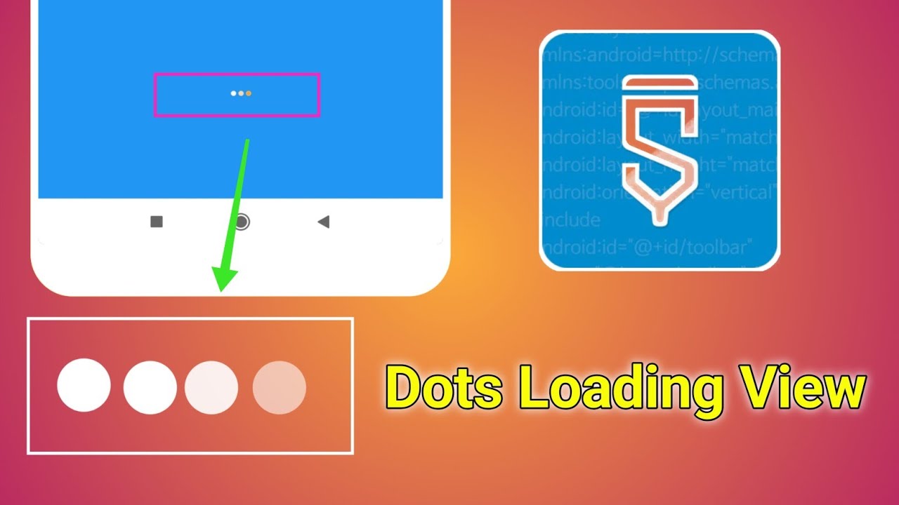 How To Make Dots Loading View In Sketchware Hindi🌀 Youtube