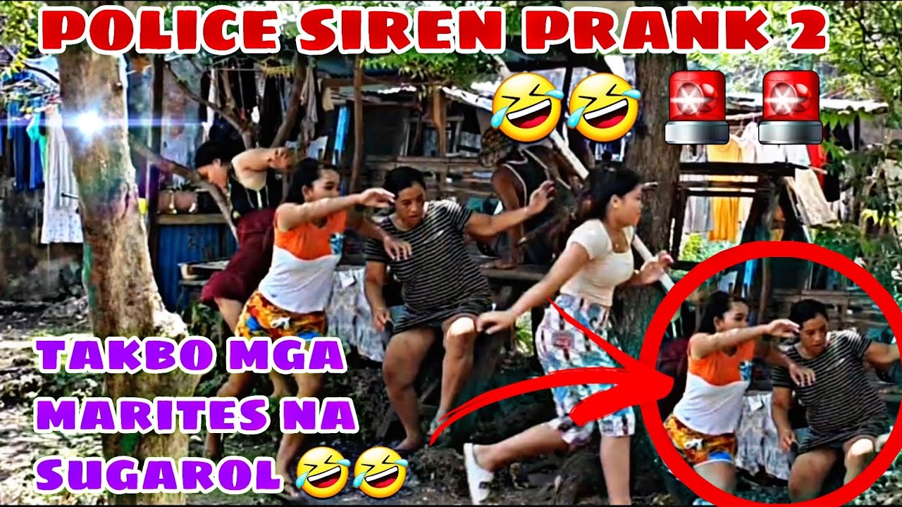 police siren prank , takbo mga marites.sugal pa more 🤣🤣🤣 - YouTube