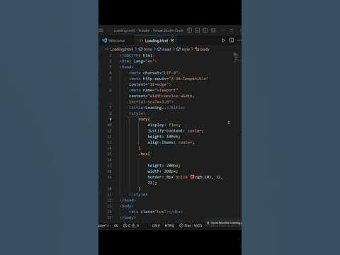 "Unlocking the Visual Spell: The Secrets of the Loading Animation!"#shorts #css #coding #html ...