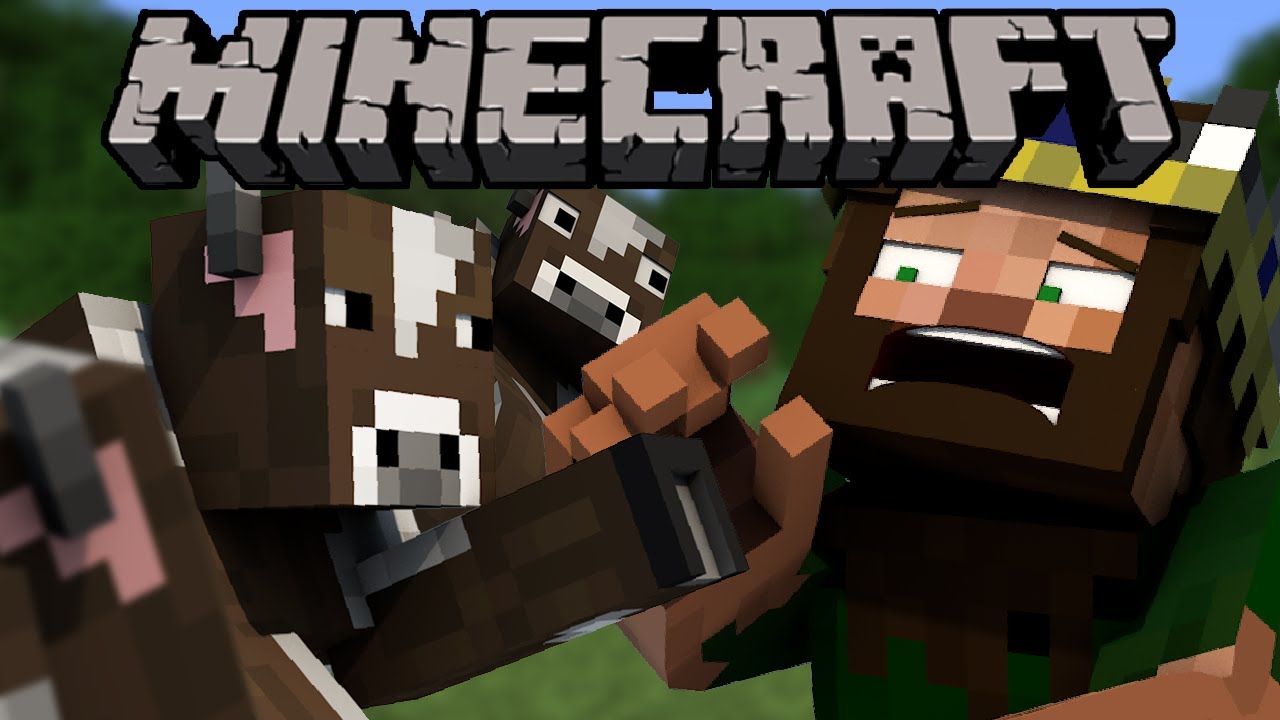 If COWS Took Over Minecraft (Minecraft Animation) - YouTube