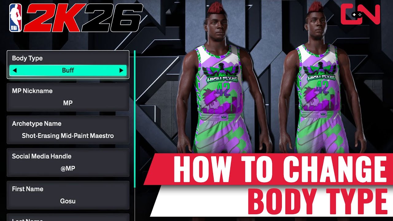 How to Change Body Type in NBA 2K26 - YouTube