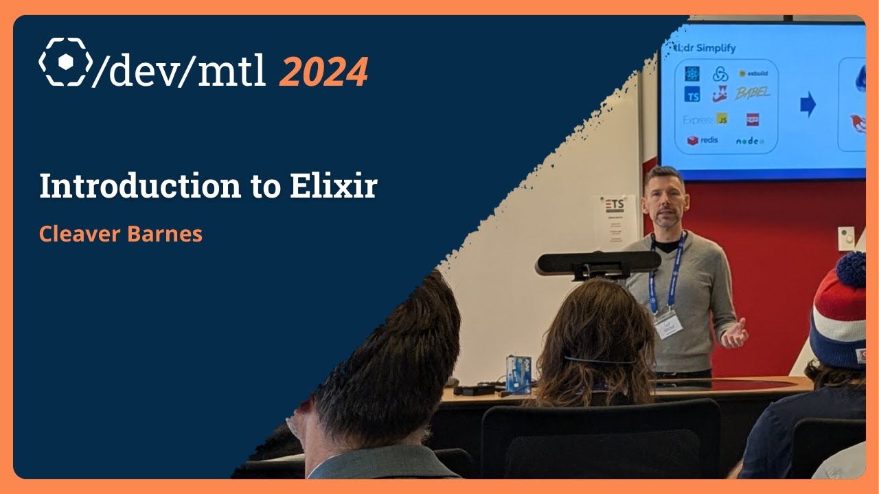 Cleaver Barnes - Introduction to Elixir, /dev/mtl 2024 - YouTube