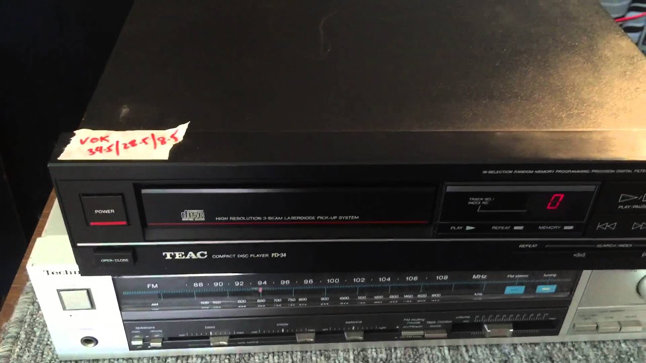 TEAC PD-32 High Resolution 3-Beam Laserdiode CD Player - YouTube