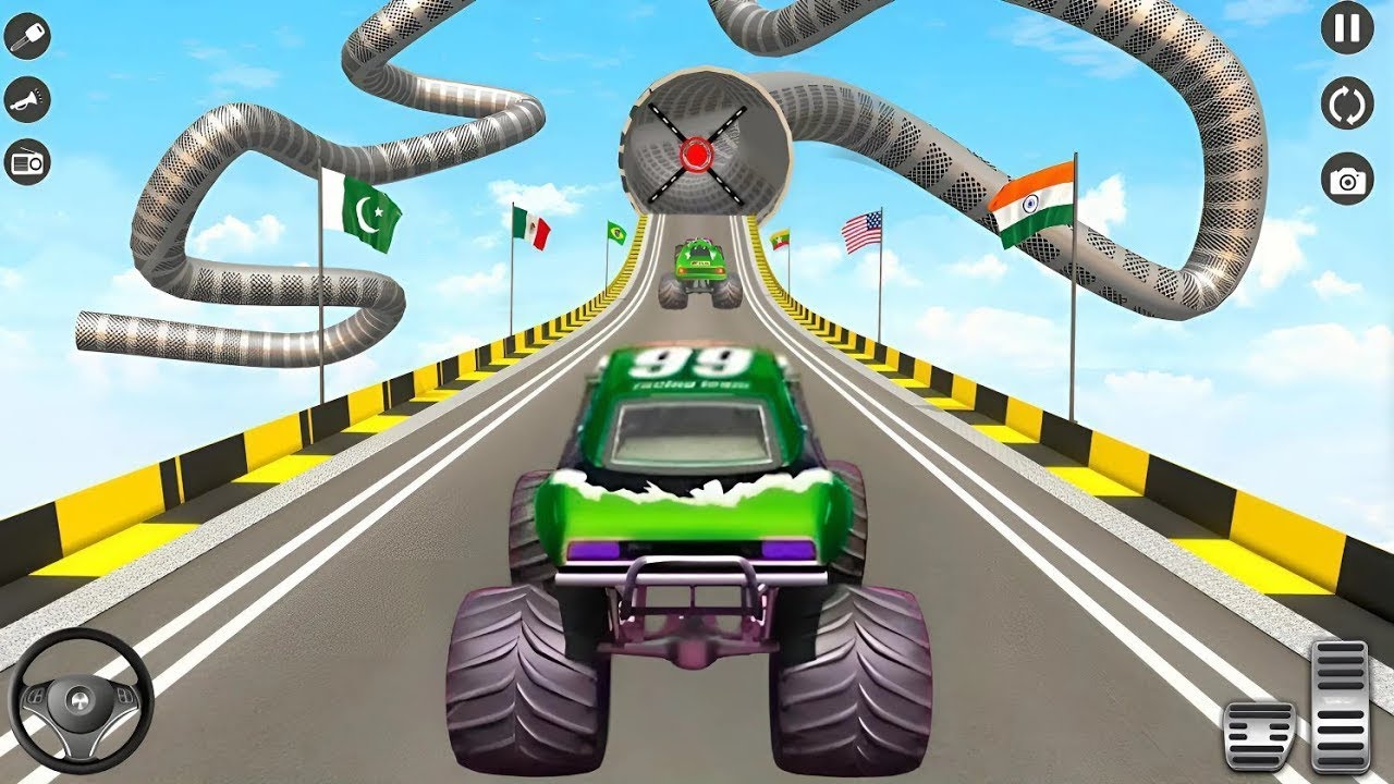 Ultimate GT Monster Truck Stunt Driving/Mega Ramp Extreme Car Ramp ...