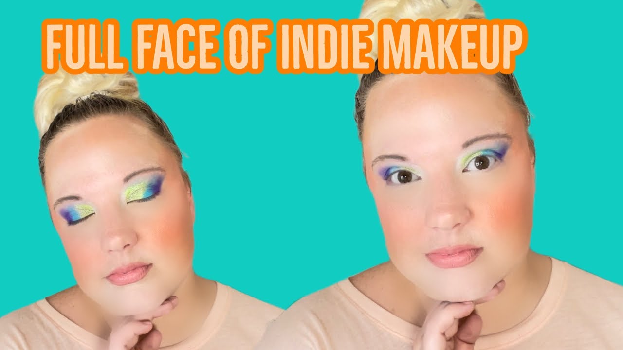 FULL FACE OF INDIE MAKEUP // INDEPENDENTLY OWNED MAKEUP BRANDS - YouTube