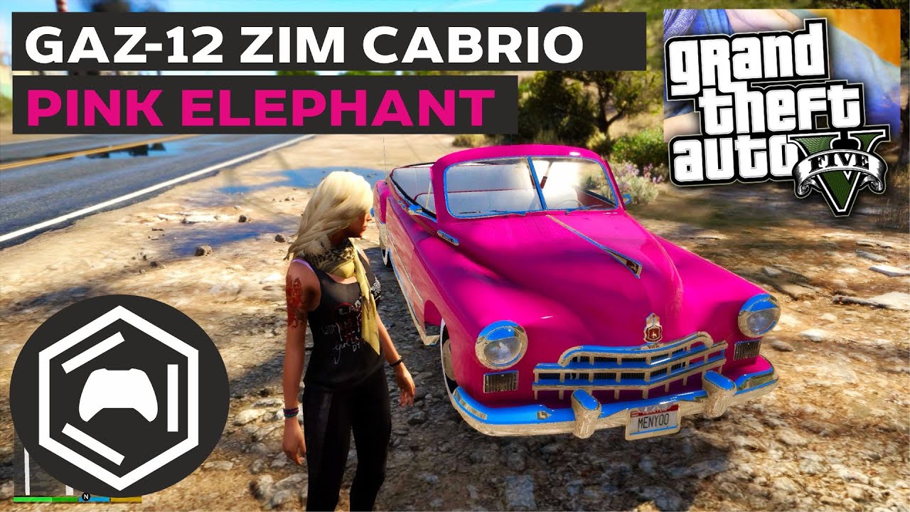 GAZ-12 ZIM Cabrio - Pink Elephant | GTA5 moleculagames gta 5 gta 6 ...