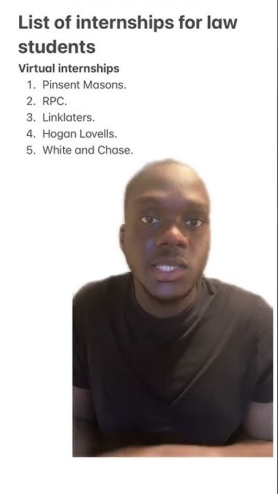 Winter internships - YouTube