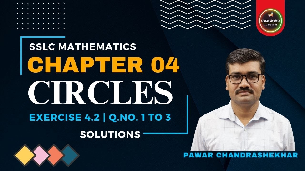 Exercise 4.2 | Q.No. 01 to 03 | Chapter 4 | Circles | SSLC Maths ...
