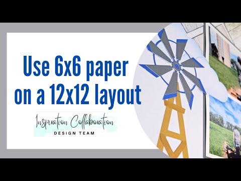 Use 6x6 Paper for 12x12 Double Page Layout - YouTube