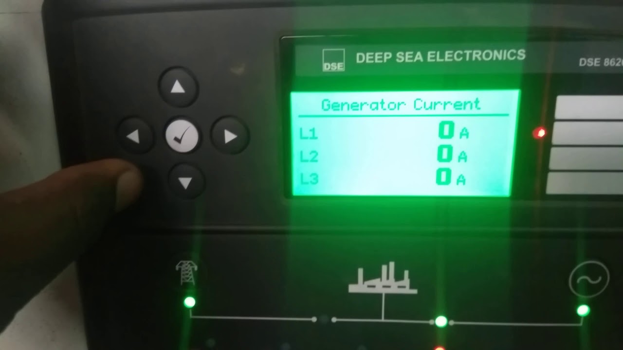 DSE 8620 sync with mains - YouTube