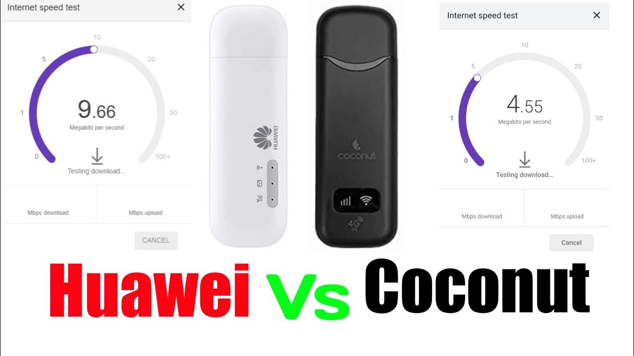 Coconut wud04 4g data card wireless Vs Huawei Full Comparison 🔥 - YouTube