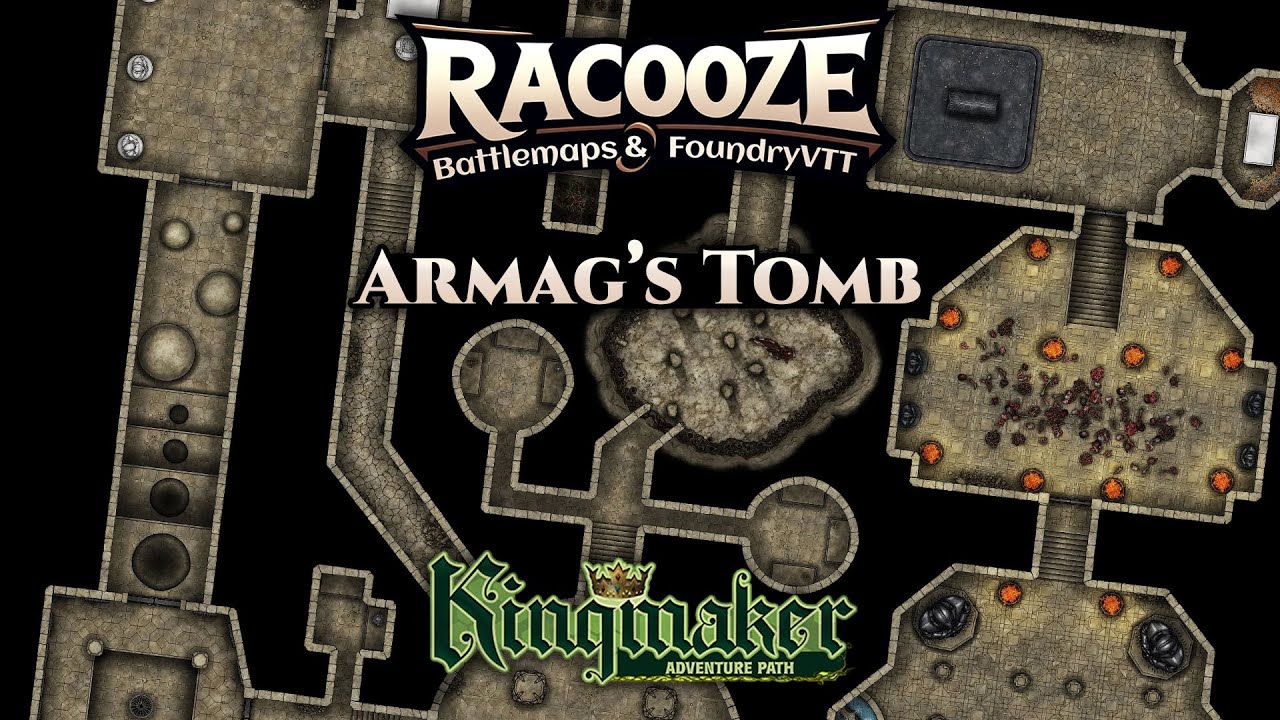 Armag's Tomb - Kingmaker - Battlemap Timelapse - YouTube