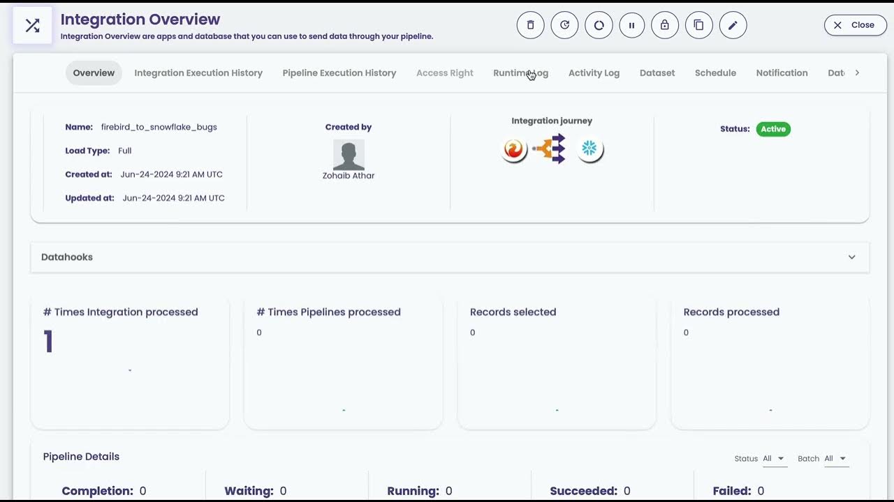 Lyftrondata Firebird to Snowflake Full Load Integration with Logging ...