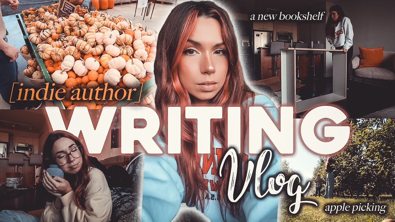 indie author writing vlog 🏻 (revision progress, 📚rearranging my ...