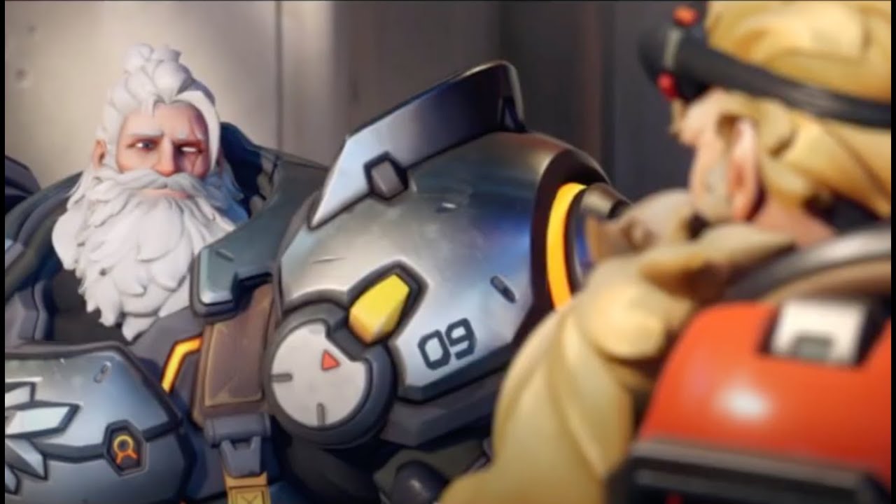 Reinhardt says goodbye to Torbjörn cutscene | Overwatch PvE Cutscene ...