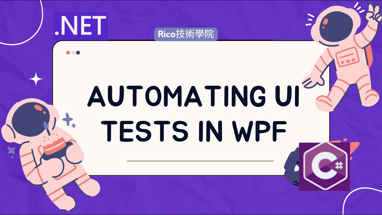 NET - Automating UI Tests In WPF - YouTube