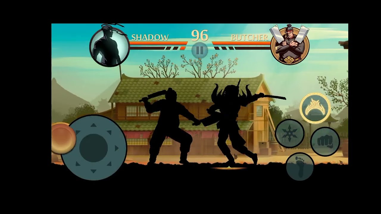 shadow fight 2 shadow vs butcher - YouTube